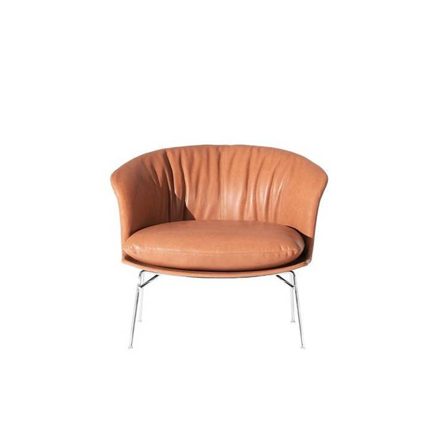 Arteficius | Moon Lounge Chair Leather Upholstered, Driade