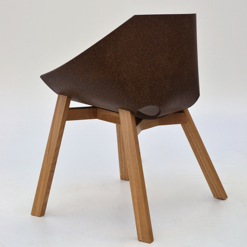 Arteficius | Corkigami Tanned Cork Chair, Carlos Ortega Design