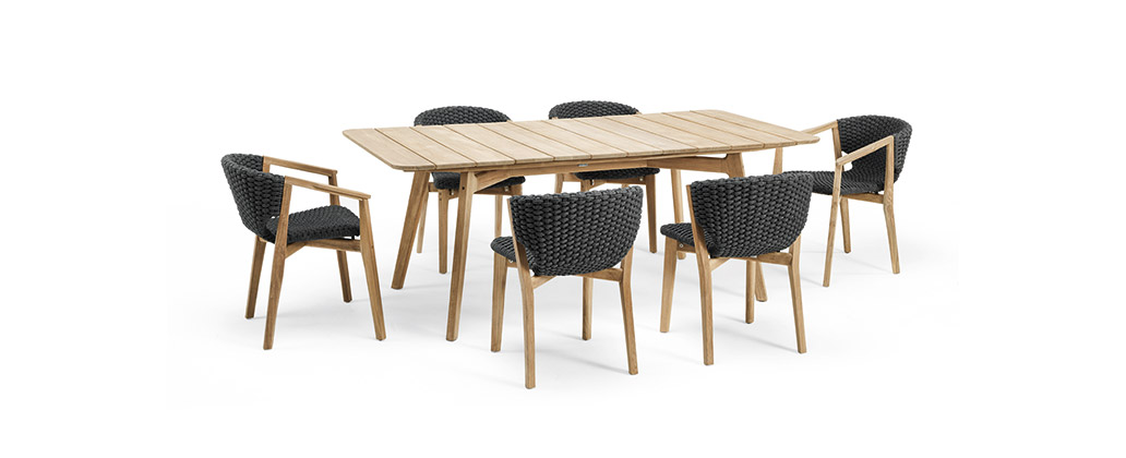 Arteficius | Knit Rectangular Dining Table, Ethimo